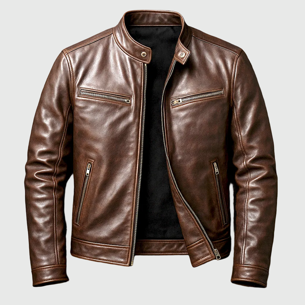 James | Barger Vintage Leather Jacket – Michael & Amanda Boston