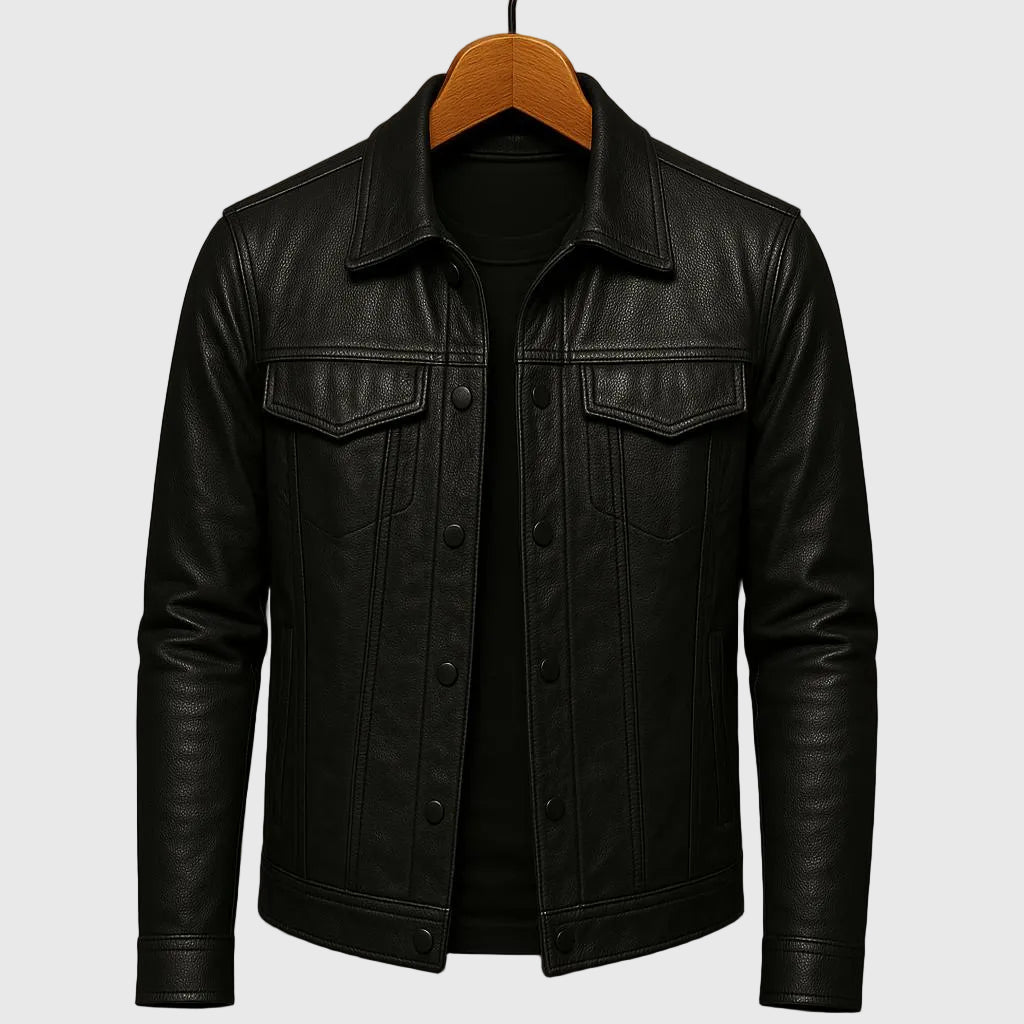 Darius | Premium Leather Motorcycle Jacket – Michael & Amanda Boston